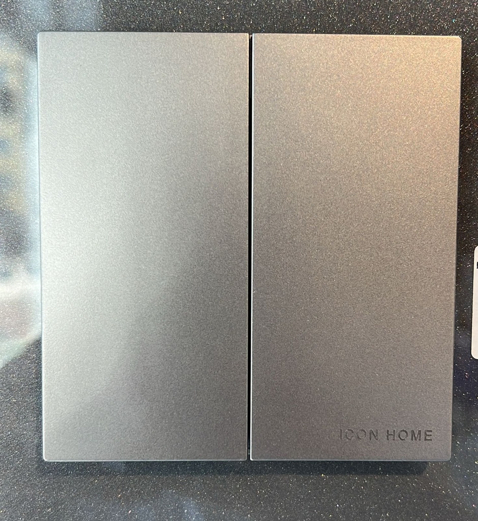 KS60-003 GREY 2 GANG | ICON HOME آیکون هوم