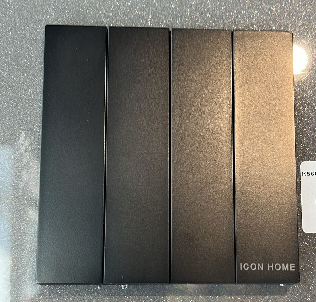 KS60-007 BLACK 4 GANG | ICON HOME آیکون هوم