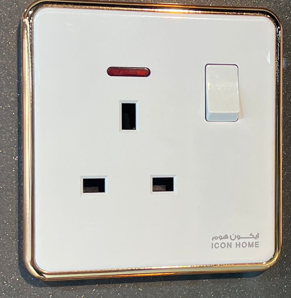 KS10-017 Golden Circle ICON HOME 13A SOCKET | ICON HOME آیکون هوم